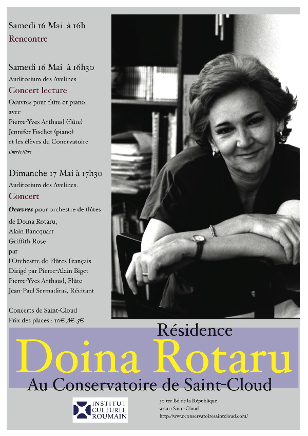 Les flûtes enchantées de Doina Rotaru à Saint Cloud - Le Courrier des ...