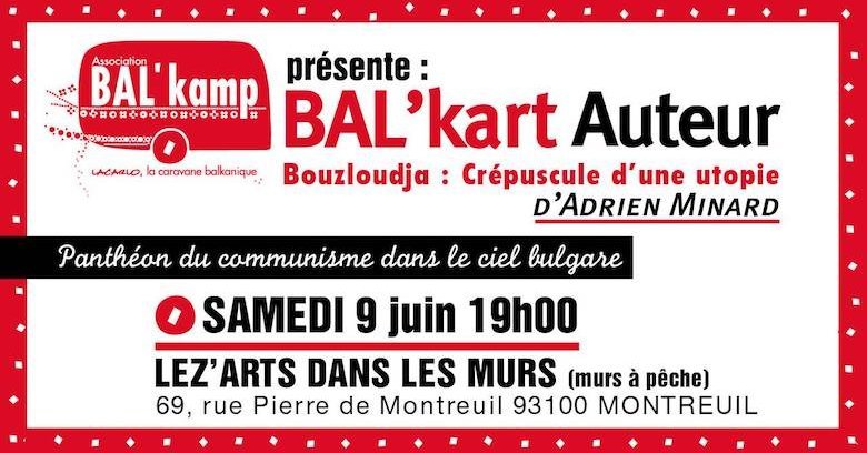 BAL'kart auteur : Adrien Minard - Bouzloudja - Le Courrier des Balkans